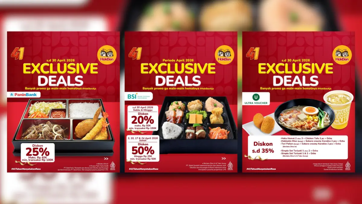 Promo HokBen April 2026 Murah Banget, Harga Mulai Rp25 Ribuan – Baca Radar